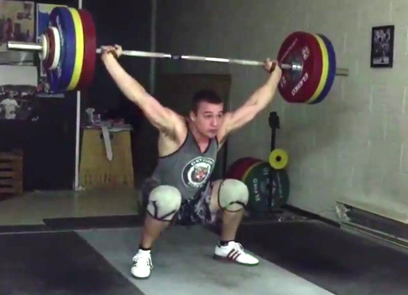 Canadian Weightlifter Boady Santavy Snatches 158kg in Training, Above ...