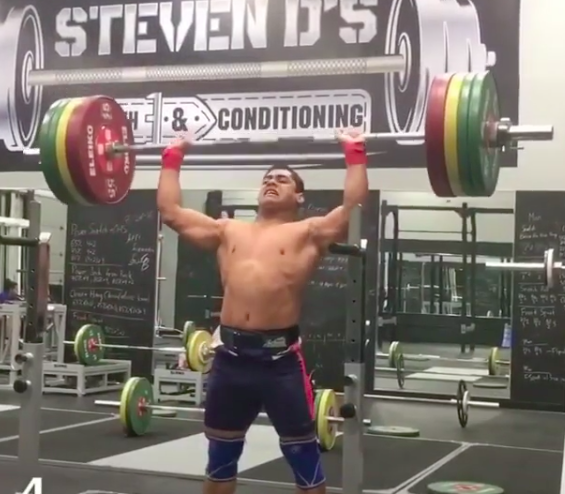 Olympic Weightlifting Medalist Mohamed Ehab Youssef's Insane Push Press ... Olympic Weightlifting Medalist Mohamed Ehab Youssef's Insane Push Press ...