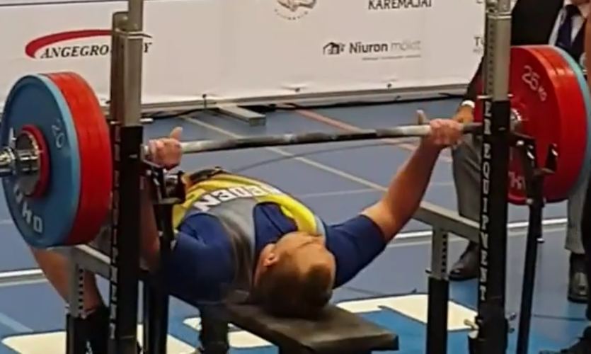 Josef Eriksson Benches 223kg at 97.5kg for New European Record | BarBend