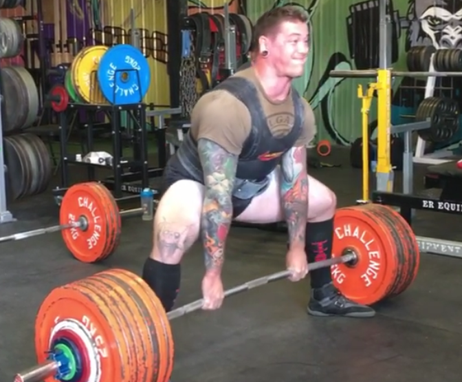 Bryce Krawczyk Deadlifts 388kg In Training (0.5kg Over the Current IPF ...