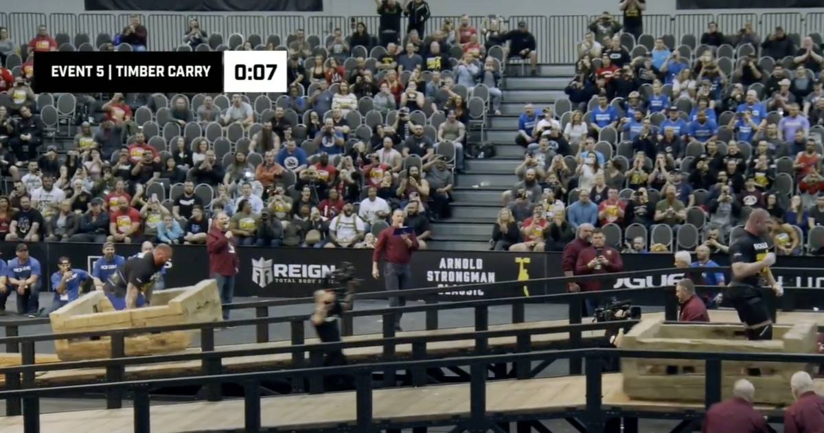 Mateusz Kieliszkowski Wins Timber Carry, Sets World Record | BarBend