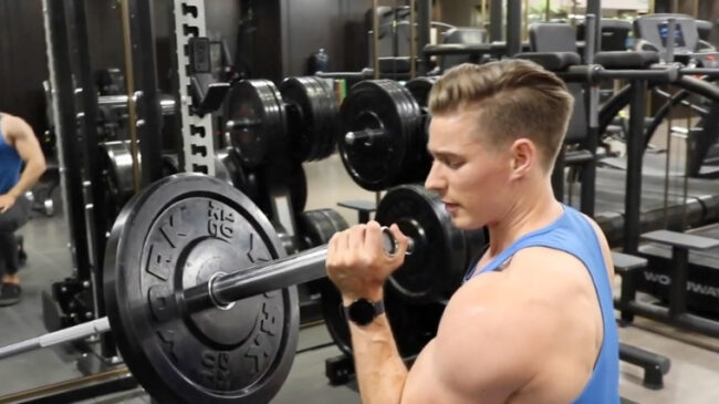 Do the Landmine Press for More Comfortable Shoulder Gains | BarBend