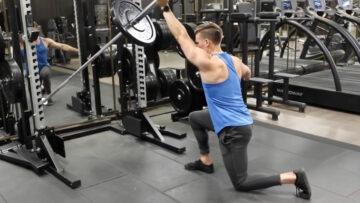 Do the Landmine Press for More Comfortable Shoulder Gains | BarBend