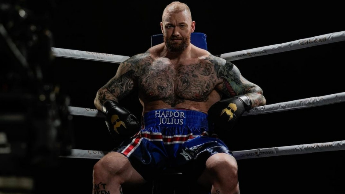 Hafthor Björnsson Shows Improvement in Second Exhibition Fight | BarBend