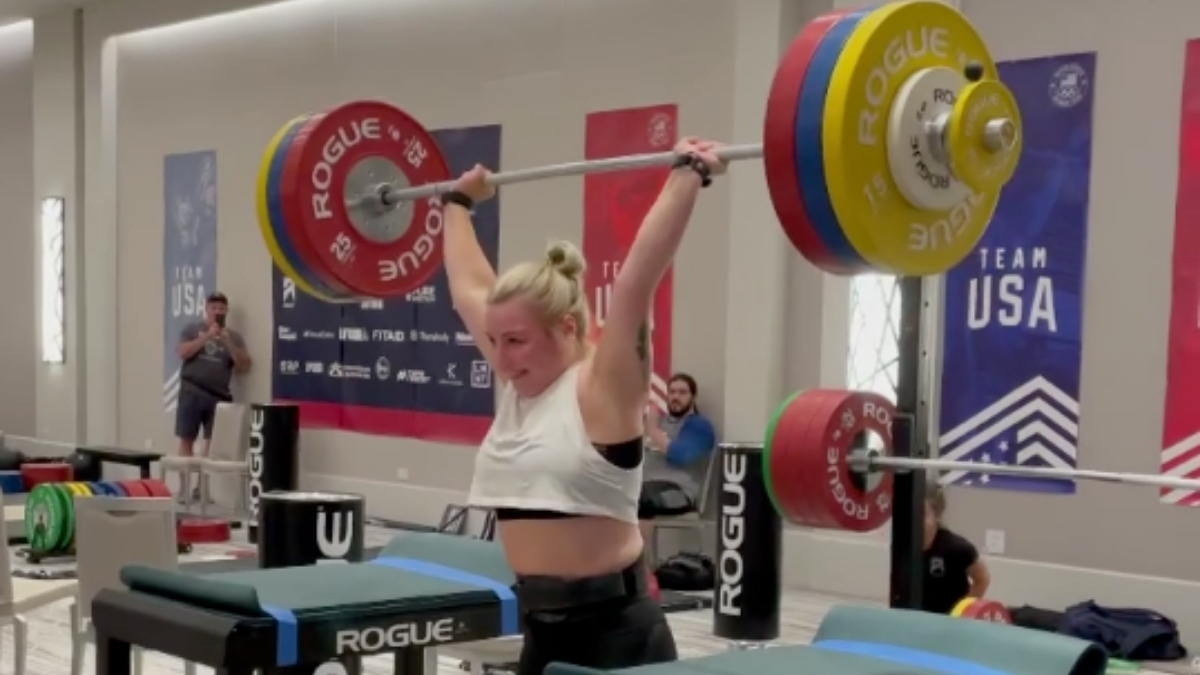 Team USA Weightlifter Kate Nye Crushes a 153-Kilogram Jerk PR | BarBend