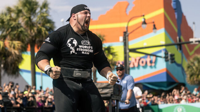 2023 World's Strongest Man Event 10 "Max Dumbbell" Results | BarBend
