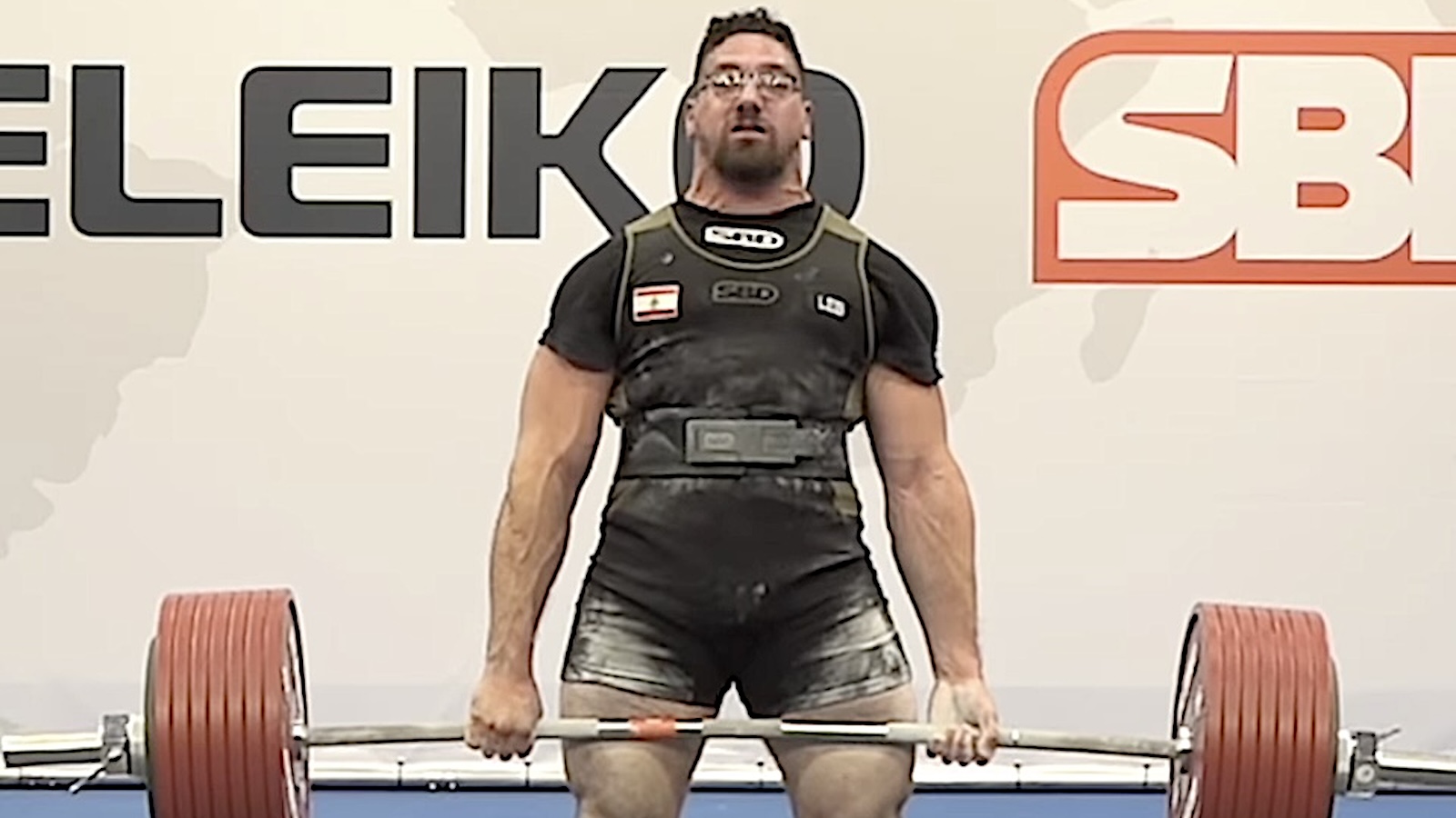 Etienne El Chaer (120KG) Raw Deadlifts IPF World Record of 396 ...