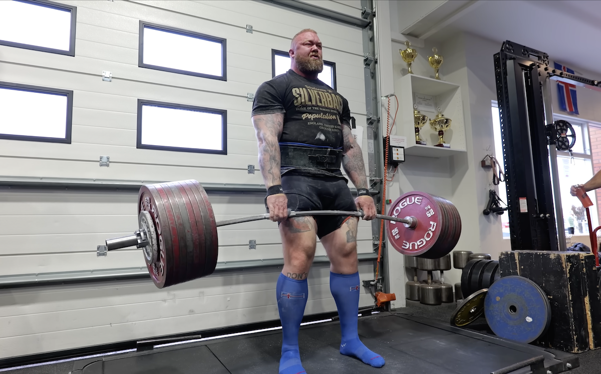 Hafthor Björnsson Smashes 2-Rep, 430-Kilogram Deadlift PR Ahead of 2024 ...